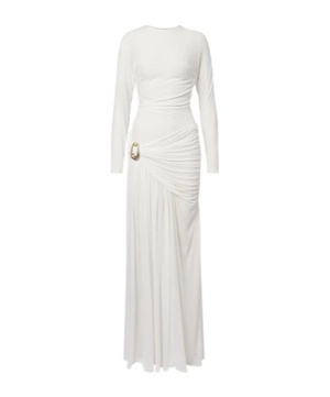 Christopher Esber Stone Pin Draped Gown