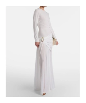 Christopher Esber Stone Pin Draped Gown