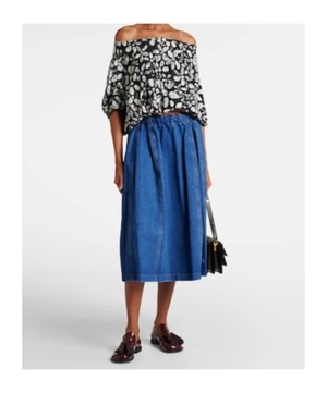 Marni Denim Midi Skirt