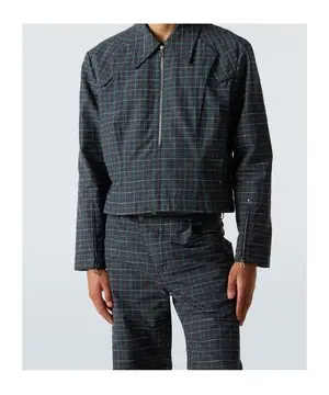KIKO KOSTADINOV Check Zip-up Casual Jacket