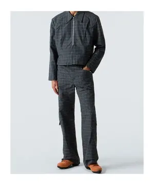 KIKO KOSTADINOV Check Zip-up Casual Jacket