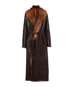 Magda Butrym Long-sleeved Coat - Brown
