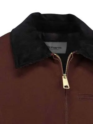 Carhartt Work In Progress Detroit Logo Patch Bomber Jacket - Red