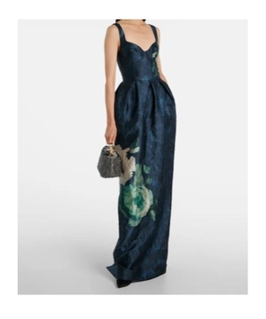 Erdem Floral Jacquard Gown