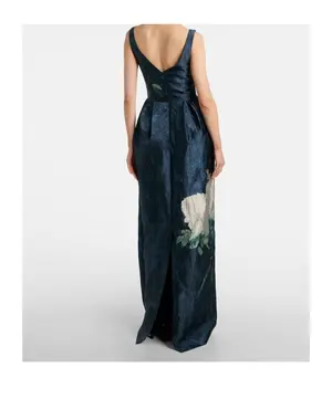 Erdem Floral Jacquard Gown