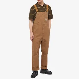 Carhartt Work In Progress Logo-patch Straight-leg Dungarees