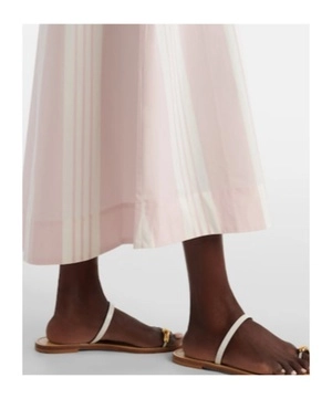 Posse Rosie Striped Cotton Midi Dress