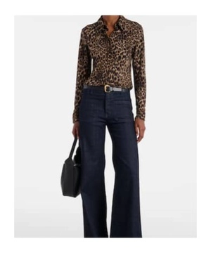 NILI LOTAN Celestine Leopard-print Shirt