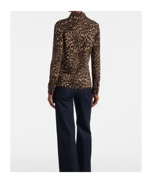 NILI LOTAN Celestine Leopard-print Shirt