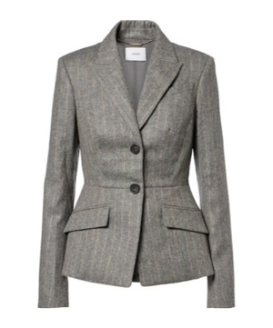 Erdem Pinstripe Wool And Mohair Blazer - Gray