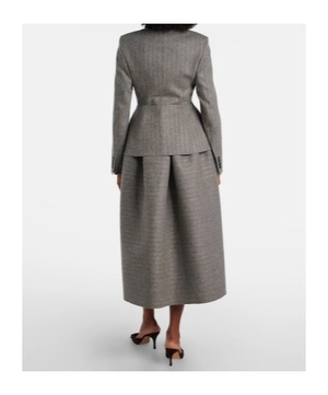 Erdem Pinstripe Wool And Mohair Blazer