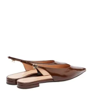 GIANVITO ROSSI Patent Leather Slingback Flats