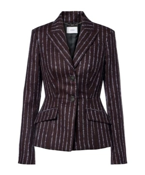 Erdem Pinstripe Wool And Mohair Blazer - Black