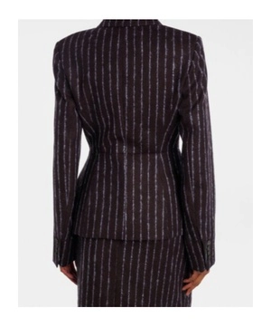 Erdem Pinstripe Wool And Mohair Blazer