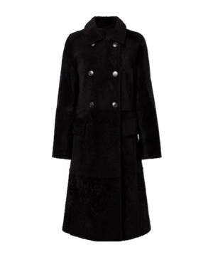 YVES SALOMON Double-breasted Shearling Coat