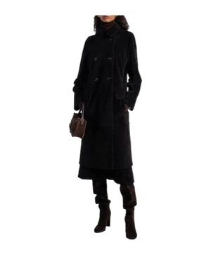 YVES SALOMON Double-breasted Shearling Coat