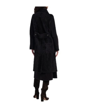YVES SALOMON Double-breasted Shearling Coat