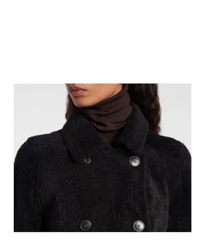 YVES SALOMON Double-breasted Shearling Coat