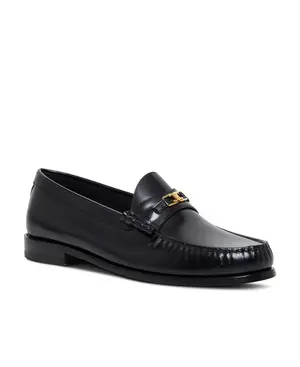 Celine Luco Triomphe Loafer In Polished Calfskin