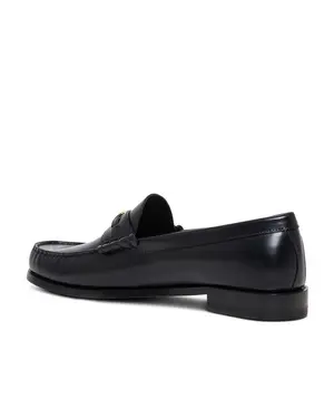 Celine Luco Triomphe Loafer In Polished Calfskin