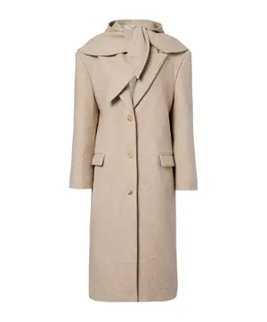 Magda Butrym Long-sleeved Coat - Beige