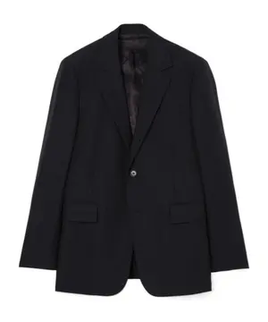 Burberry Single-breasted Tailored Jacket - Navy