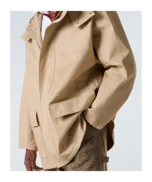 Auralee Hooded Cotton Gabardine Jacket
