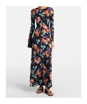Ulla Johnson Amari Printed Jersey Maxi Dress