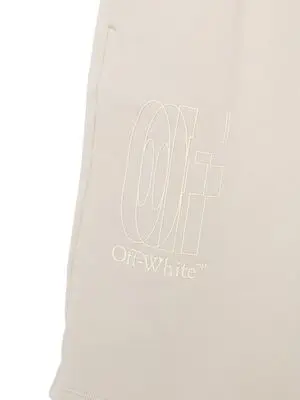 Off-White Elastic Waist Shorts