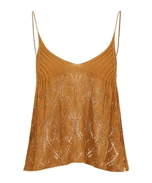 SEMICOUTURE Crochet Sling - Brown