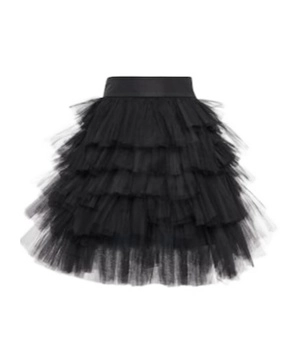 Oscar De La Renta Tulle Miniskirt - Black