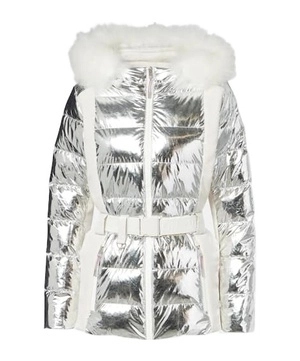 YVES SALOMON Solid-color Ski Jacket - White