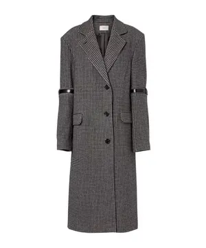 Coperni Thousand Birds Wool And Cashmere Coat - Black