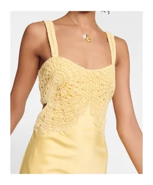 Simkhai Crocheted Detail Dress