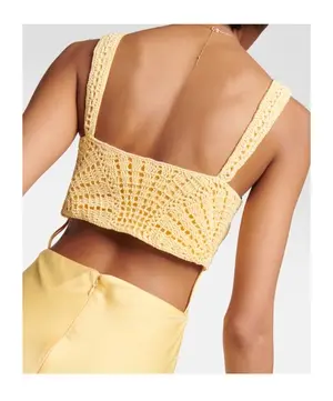 Simkhai Crocheted Detail Dress