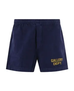 GALLERY DEPT. Logo-print Deck Shorts - Black