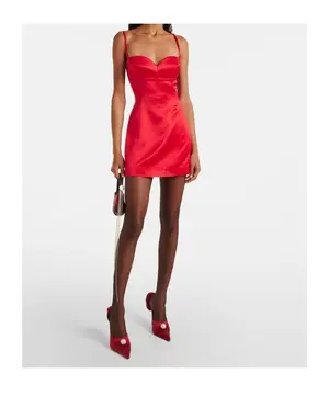 Magda Butrym Silk And Wool Satin Minidress