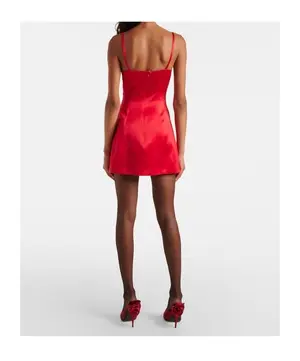 Magda Butrym Silk And Wool Satin Minidress