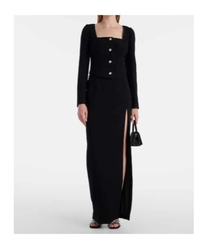 Alessandra Rich Wool-blend Twill Boucle Jacket