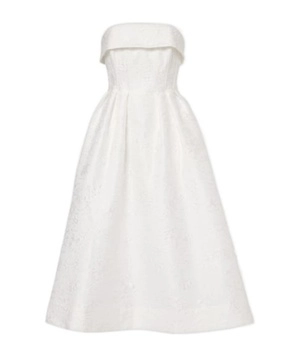 Rebecca Vallance Bridal Esther Brocade Bustier Dress - White