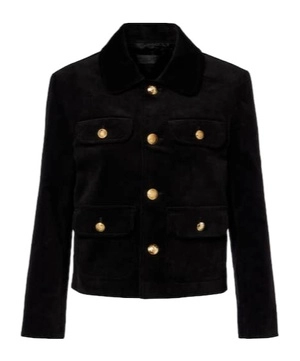 NILI LOTAN Button-down Casual Jacket - Black