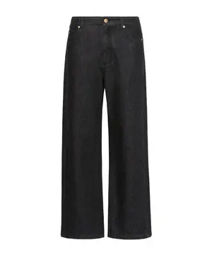 Max Mara Button-up Wide-leg Jeans - Black