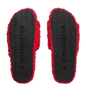 Balenciaga Nba Collaboration Furry Open Mule