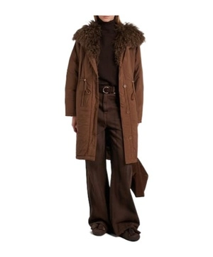 YVES SALOMON Shearling-trimmed Down Coat