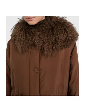 YVES SALOMON Shearling-trimmed Down Coat