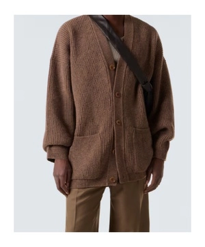 LEMAIRE Oversized Ribbed-knit Wool Cardigan