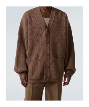 LEMAIRE Oversized Ribbed-knit Wool Cardigan