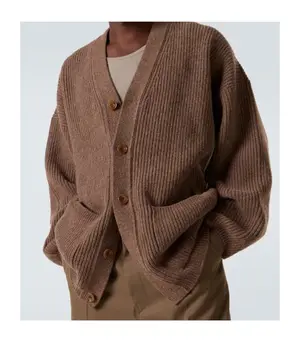 LEMAIRE Oversized Ribbed-knit Wool Cardigan