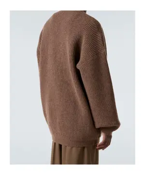 LEMAIRE Oversized Ribbed-knit Wool Cardigan