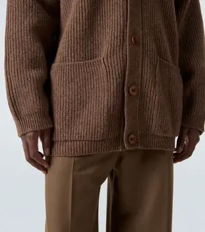 LEMAIRE Oversized Ribbed-knit Wool Cardigan